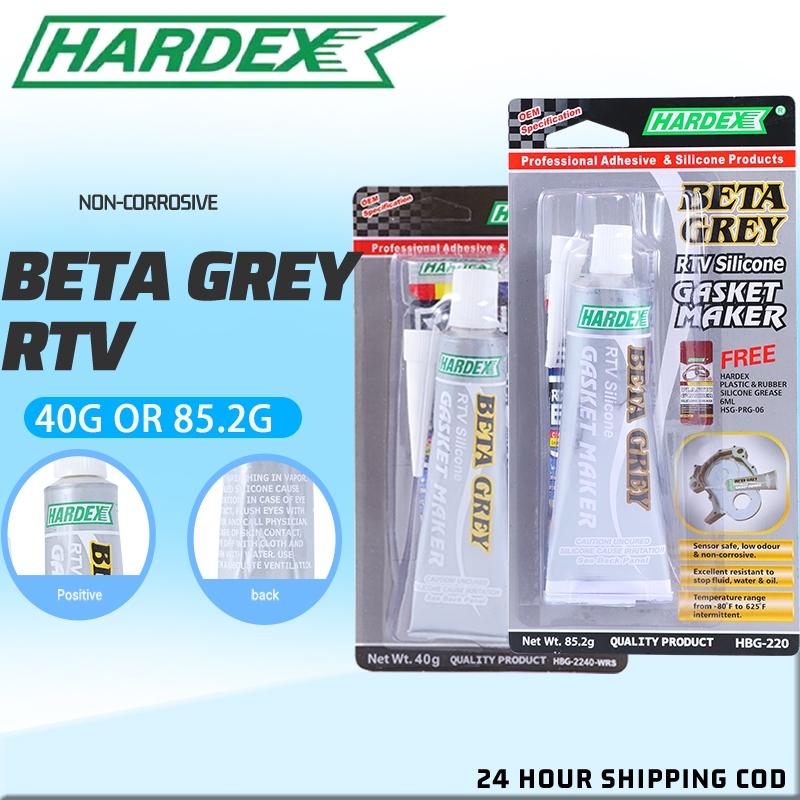 Hardex Beta Grey Silicone Gasket Maker 40g/85.2g-For Engine Gaskets ...