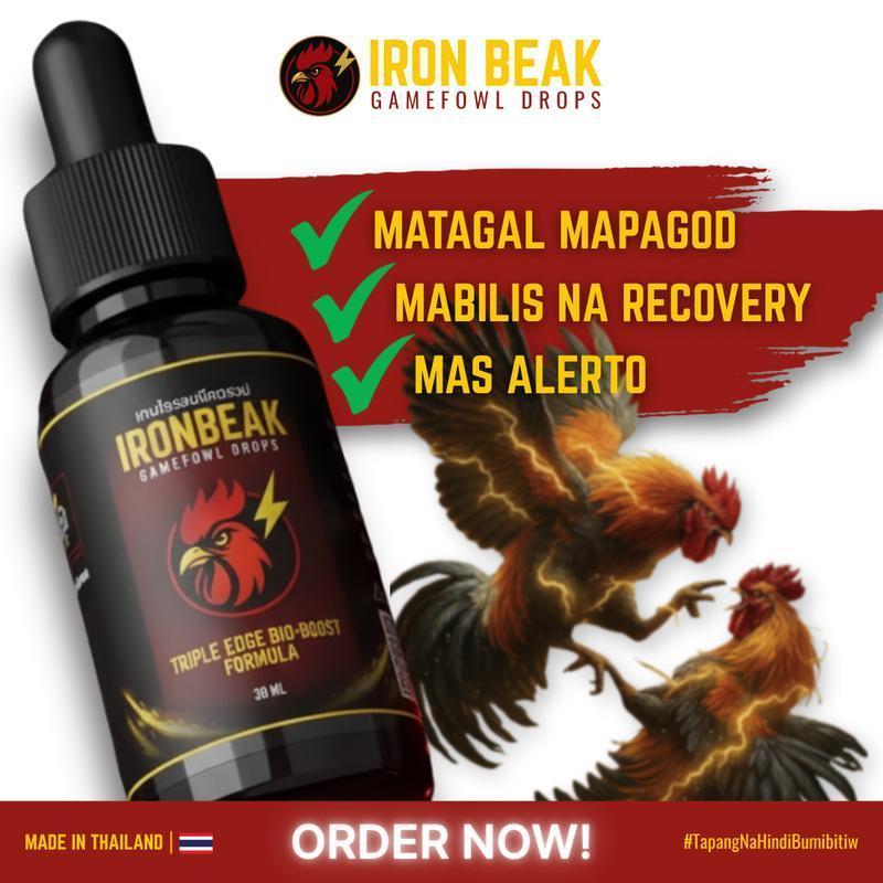 IronBeak Gamefowl Conditioning Drops - Triple Edge Bio-Boost Formula ...