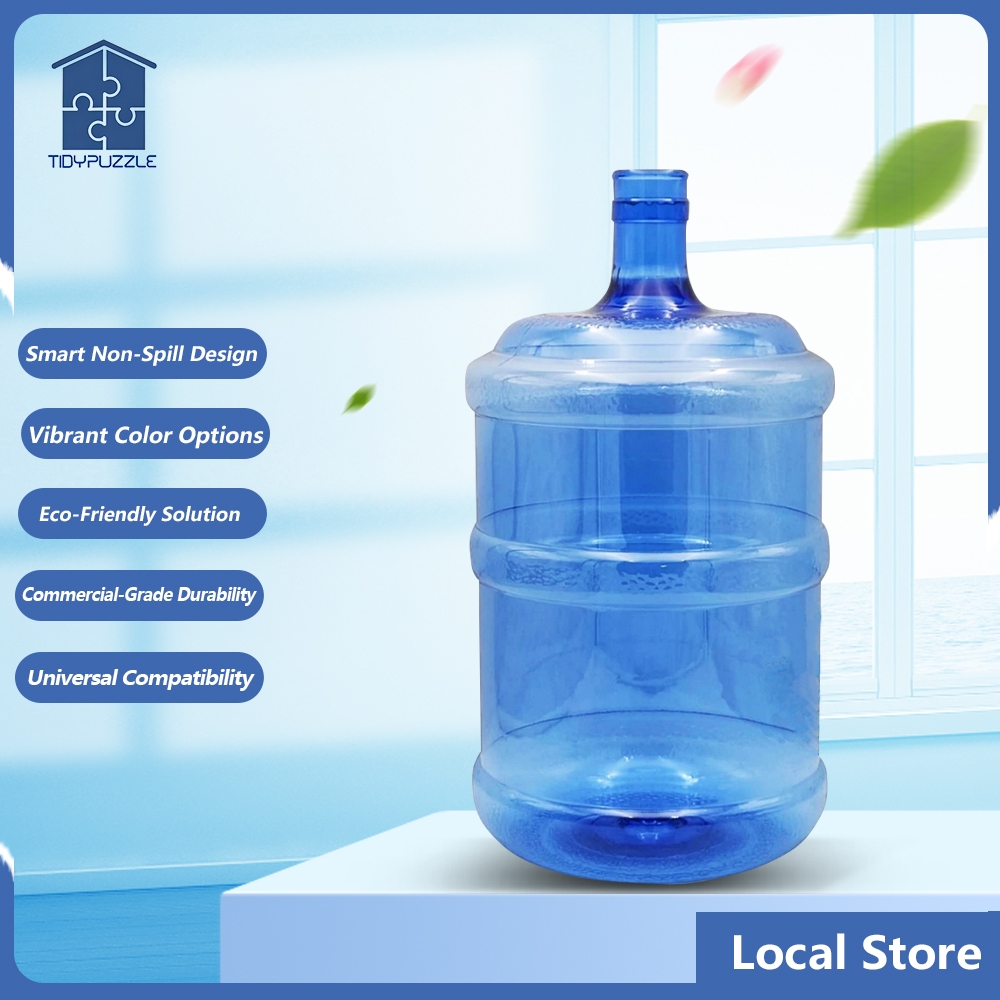 5 Gallon Round Water Container Durable Portable for Drinking Mineral ...