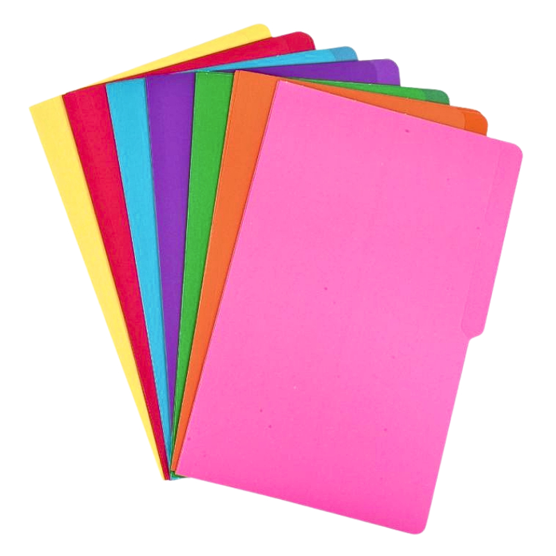 Shin Shop_5piece and 10pcs White & colored folder long Document ...