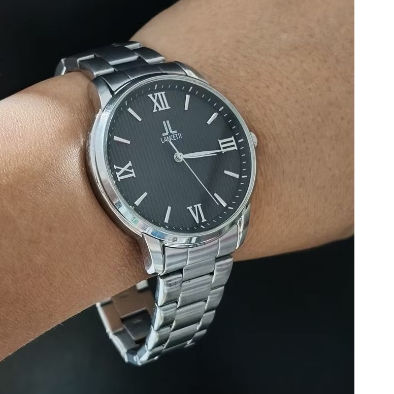 JL Lancetti Big face Black dial Watch LT6857 Mens Watch Japan | Shopee ...