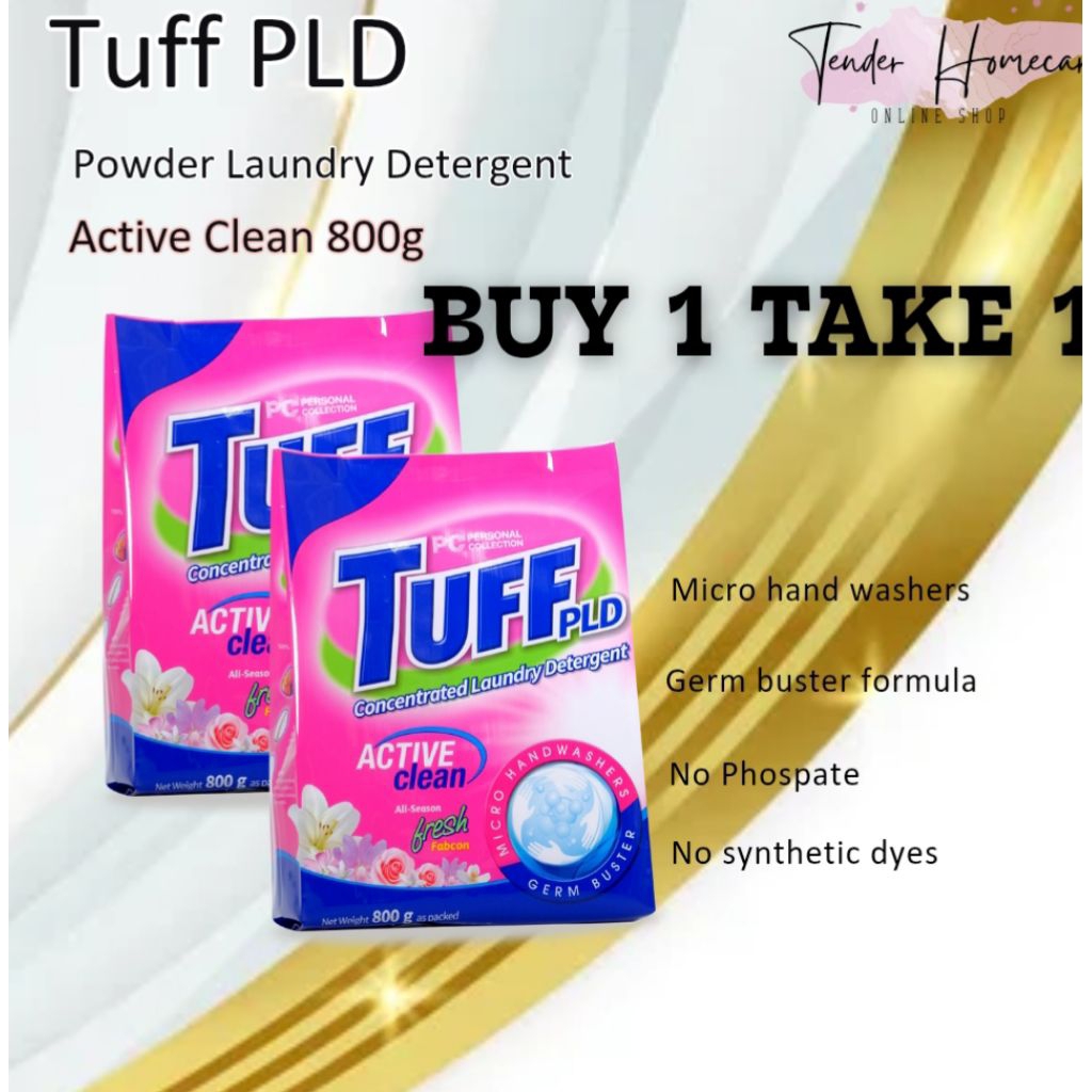 TUFF ACTIVE CLEAN. POWDER LAUNDRY DETERGENT BUY 1 TAKE 1 | Shopee ...