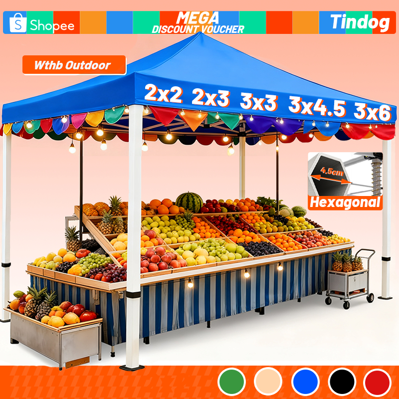 Tent Retractable Outdoor Booth Tent Hexagonal prisms 2x2/3x3/3x4.5/3x6M ...