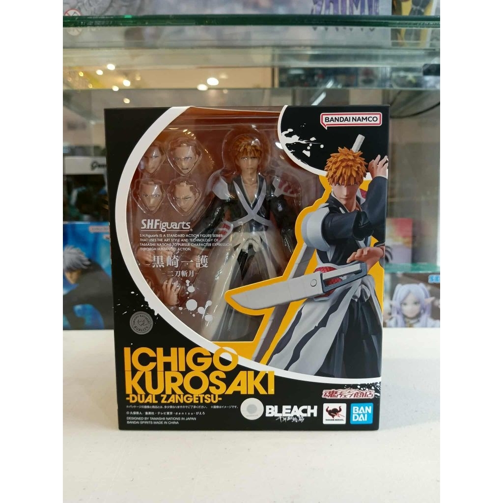S.H.Figuarts Ichigo Kurosaki -Dual Zangetsu- action figure | Shopee ...
