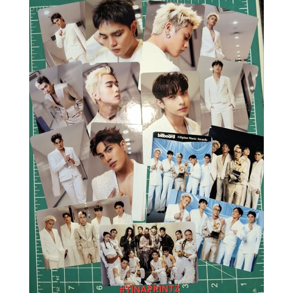 SB19 FMA ARTIST OF THE YEAR WHITE OUTFIT SO HANDSOME PHOTOCARDS SET ...