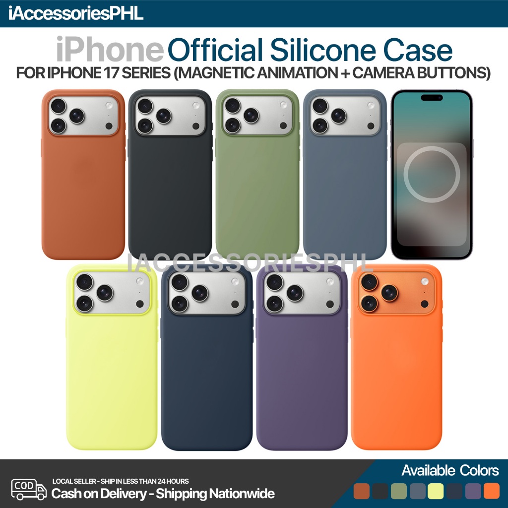 Official Silicone Case with Magnetic Animation Camera Button for iPhone ...