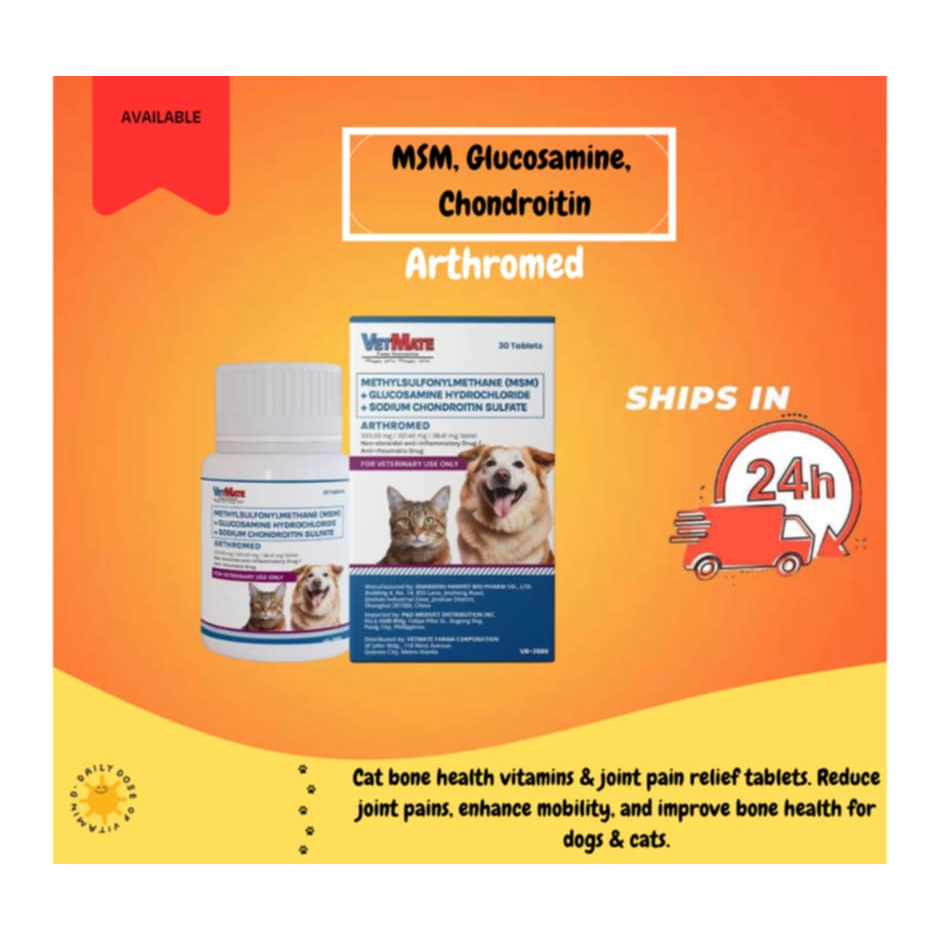 Vetmate Arthromed Tablets 1Bottle | Shopee Philippines