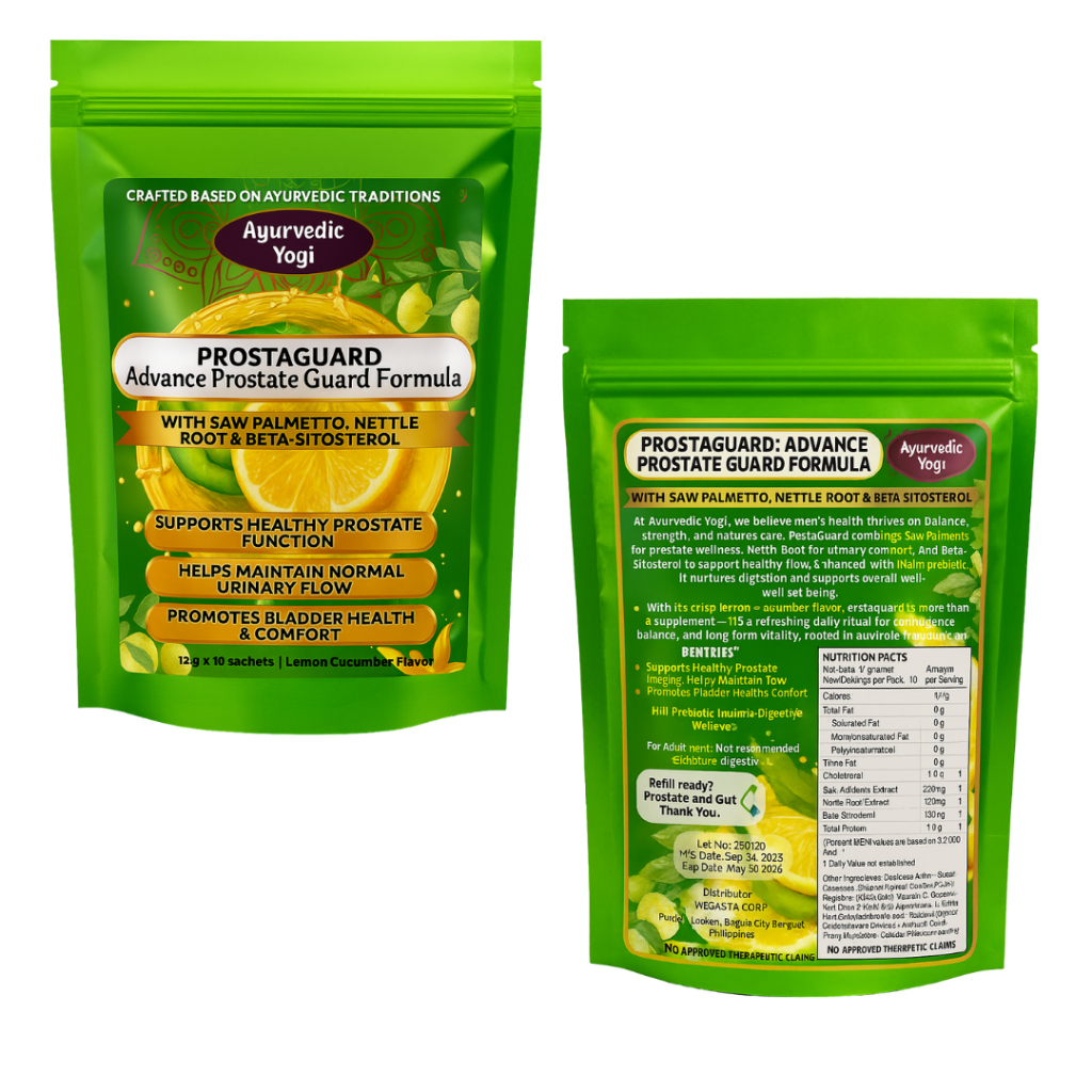 ProstaGuard Lemon Cucumber Drinks by Ayurvedic Yogi – Promotes Healthy ...