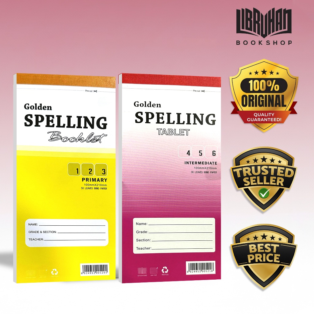 GOLDEN SPELLING Booklet for PRIMARY 1, 2, 3 & INTERMEDIATE 4, 5, 6 ...