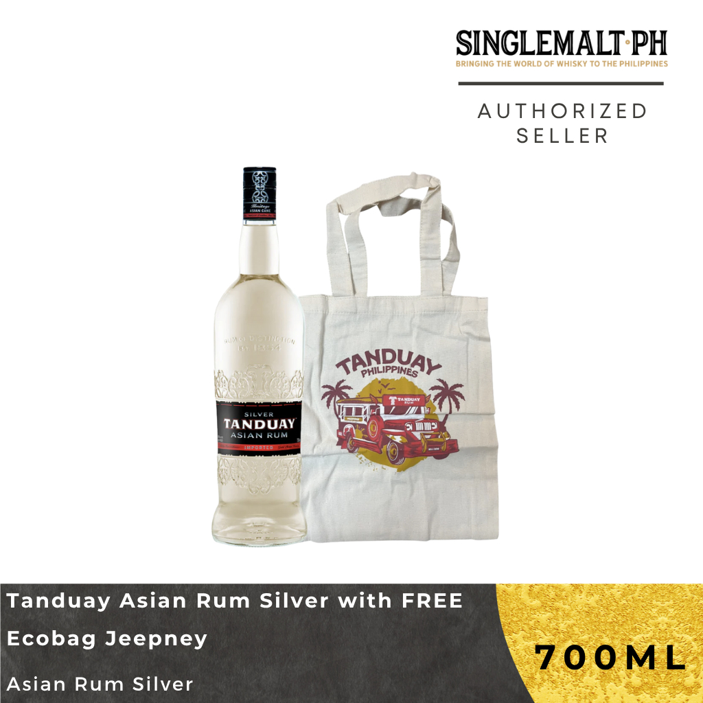 Tanduay Asian Rum Silver with FREE Ecobag Jeepney | Shopee Philippines