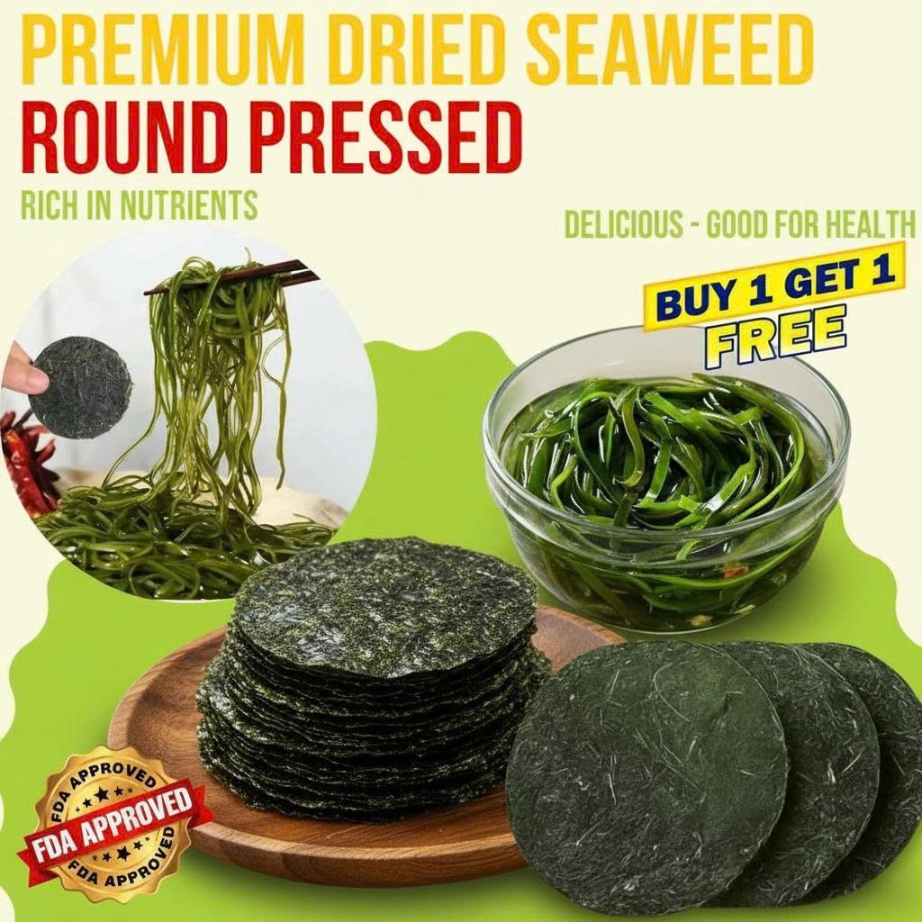 READY | Dried Seaweed Round Pressed – Healthy Low Calorie Superfood for ...