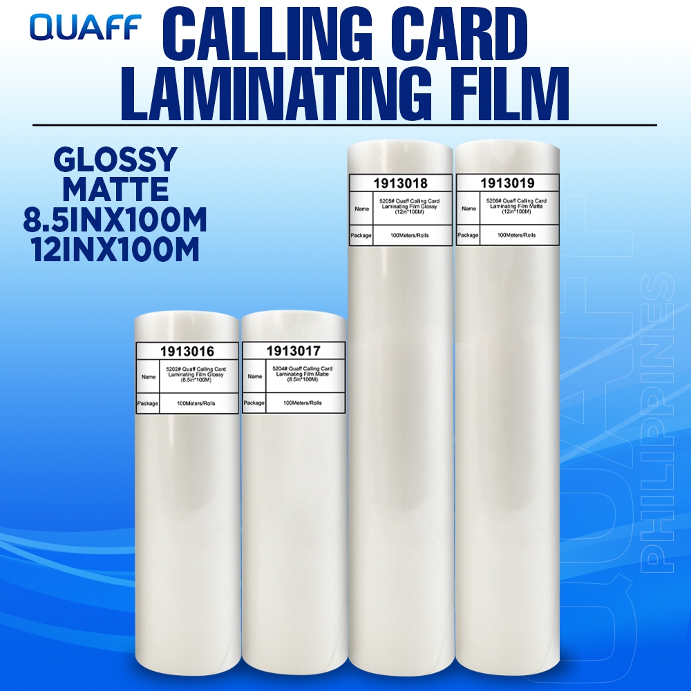 QUAFF Calling Card Laminating Film 30 Micron 100meters | Shopee Philippines