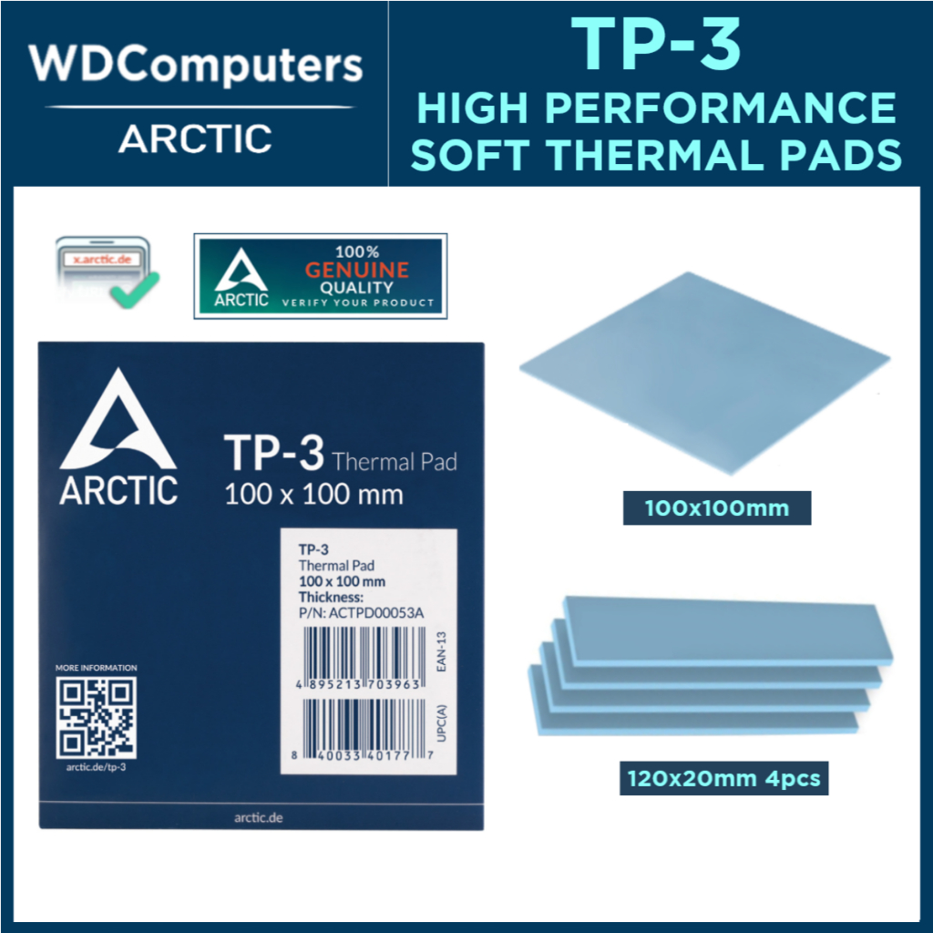 ARCTIC Thermal Pads TP-3. High Performance Thermal Pads for GPU and ...