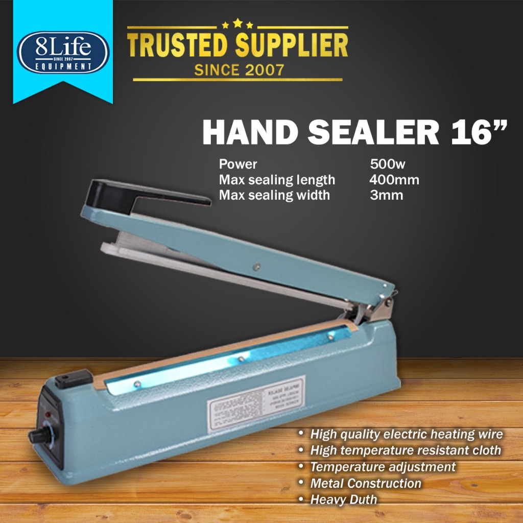 ET-PFS-400 16 Inches Industrial Hand Impulse Sealer(Full Metal Body ...