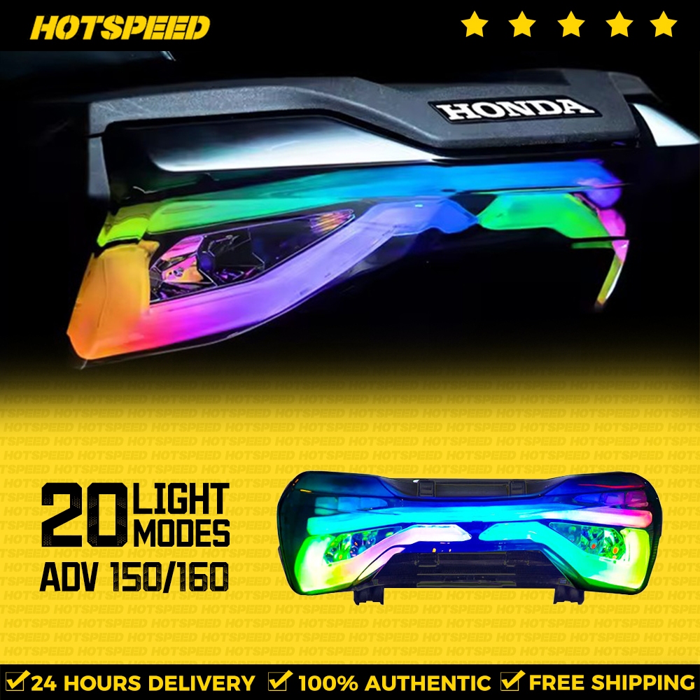 HOTSPEED Honda ADV 150/160 LED Tail Light RGB 20 Modes Motorcycle Tail ...