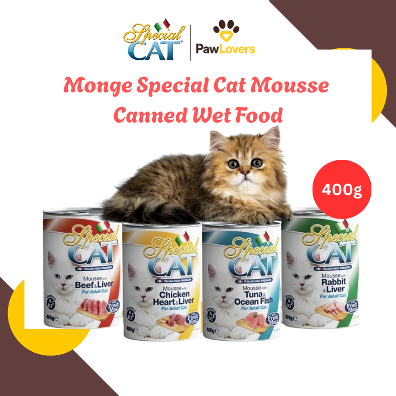 Monge Special Cat Mousse 400g – Super premium Cat Wet Food, Canned Food ...