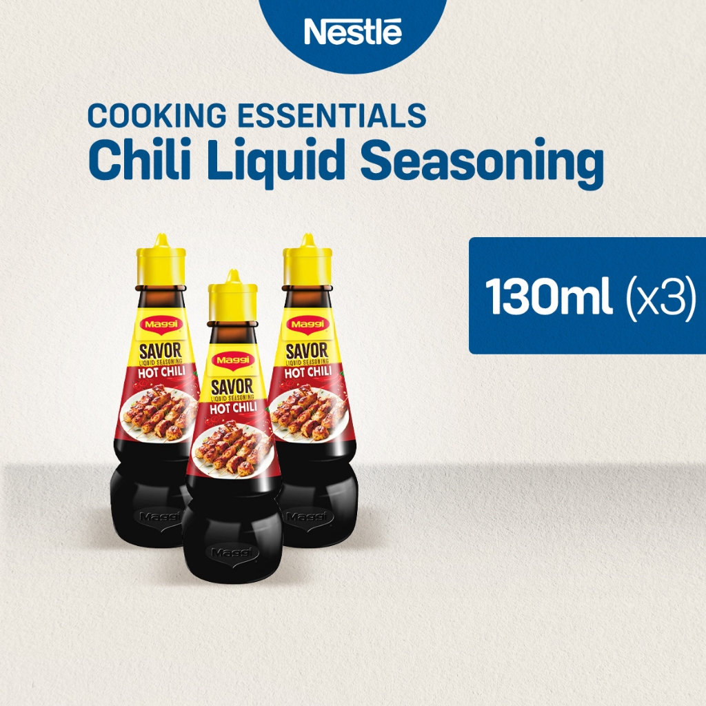 MAGGI Savor Chili Liquid Seasoning 130ml - Pack of 3 | Shopee Philippines