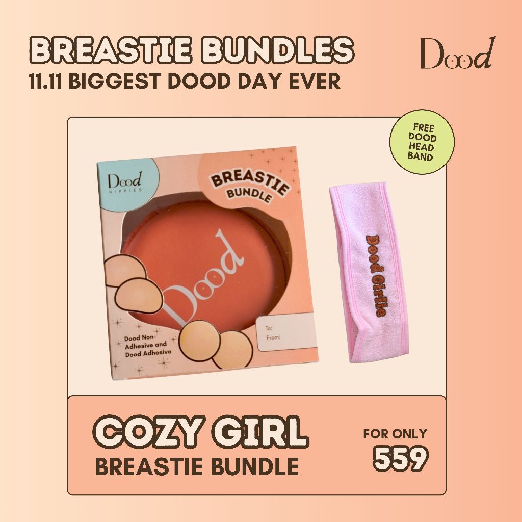 DOOD Cozy Girl Breastie Bundle | Dood Non-Adhesive in Zip Bag + Dood ...