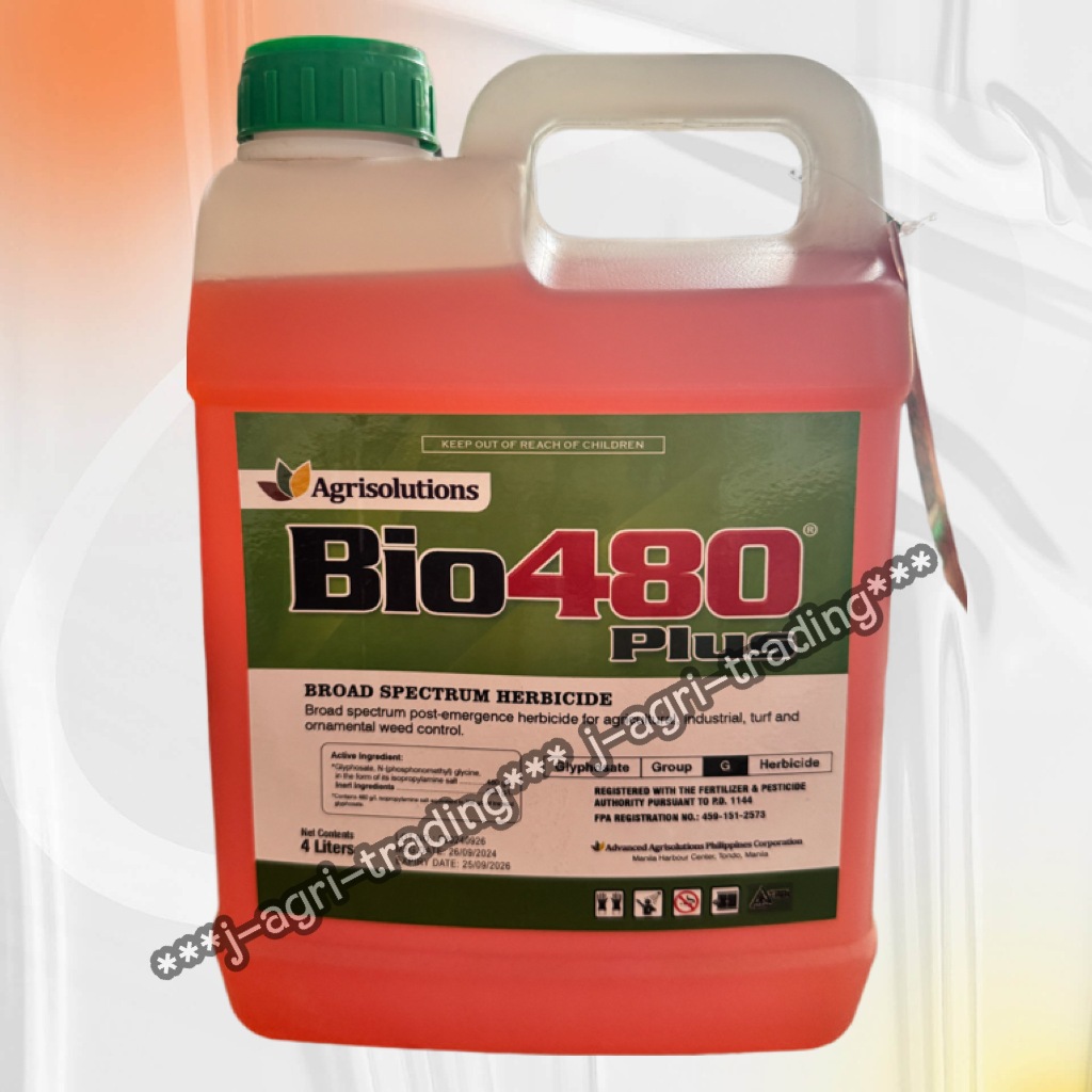 Bio 480 Plus/ 4 Liters/ Glyphosate/ Broad Spectrum Herbicide | Shopee ...