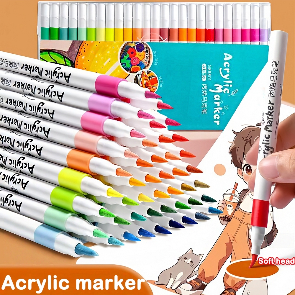 Acrylic Marker Pen Set Color Marker Set Colored Pen color pen Coloring ...
