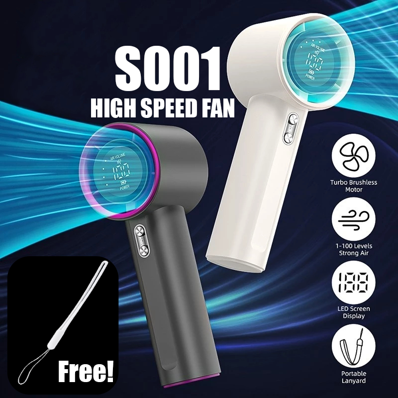 S001 / G2-9 High Speed Turbo Fan 4000mAh Rechargeable Handheld Turbo ...
