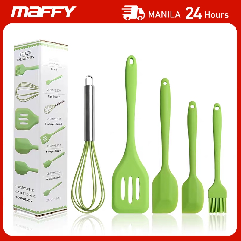 Kaisa Villa Silicone Kitchen Utensils Set 5pcs Kitchenwares Kitchen ...