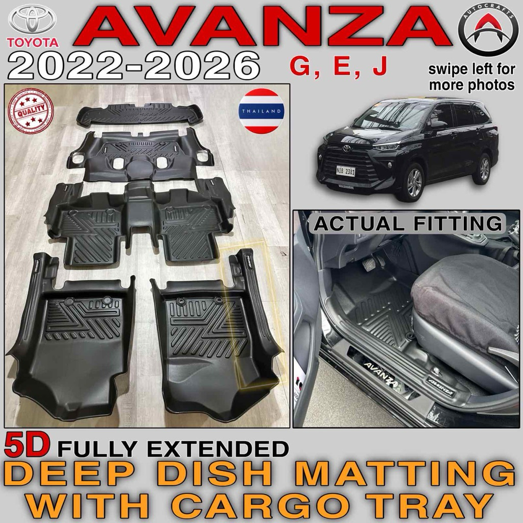 TOYOTA AVANZA 2022-2026 5D DEEP DISH MATTING EXTENDED | Shopee Philippines