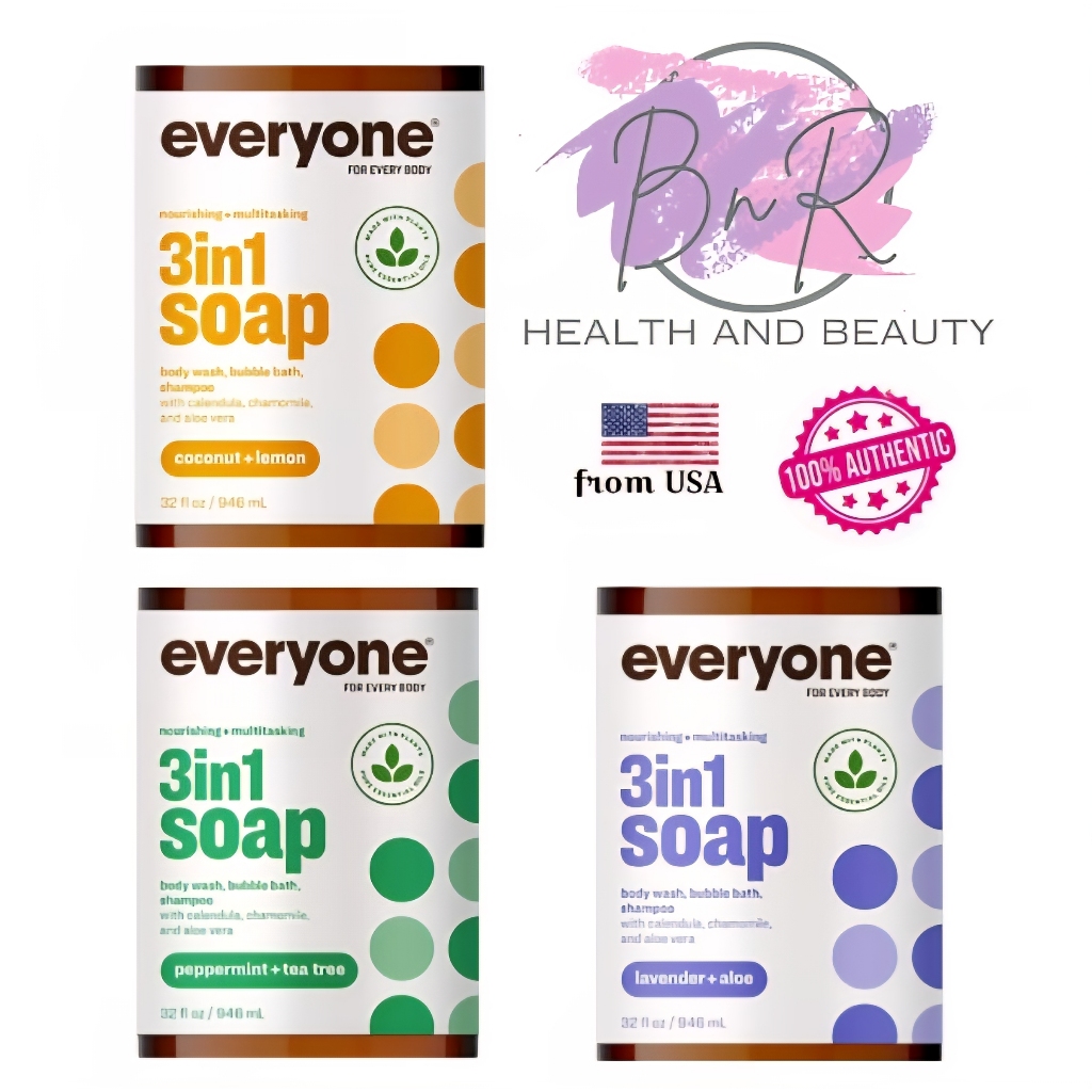 Everyone 3-in-1 Soap, Body Wash, Bubble Bath, Shampoo, Coconut and ...