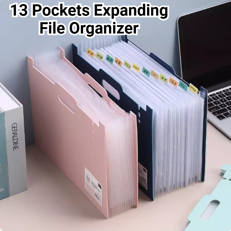 13 Pockets Long Expanding Folder Document Folder Legal Size Paper ...