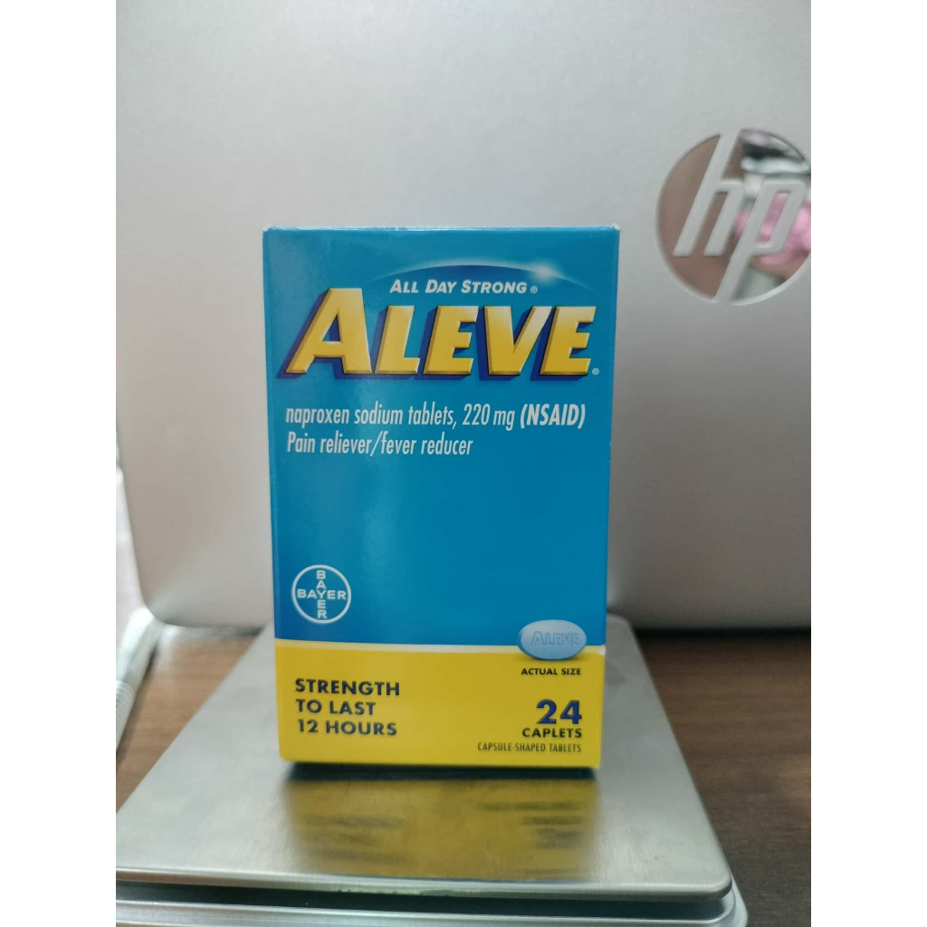 ALEVE Pain Reliver/fever reducer 220mg 24 caplets | Shopee Philippines