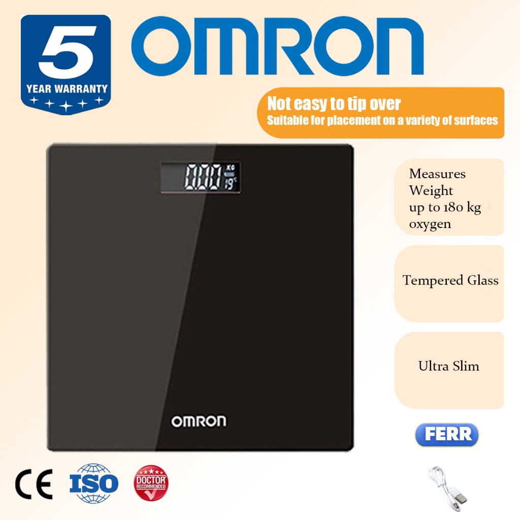 Omron Digital Body Weighing Scale Electronic Human Weight Scale with ...