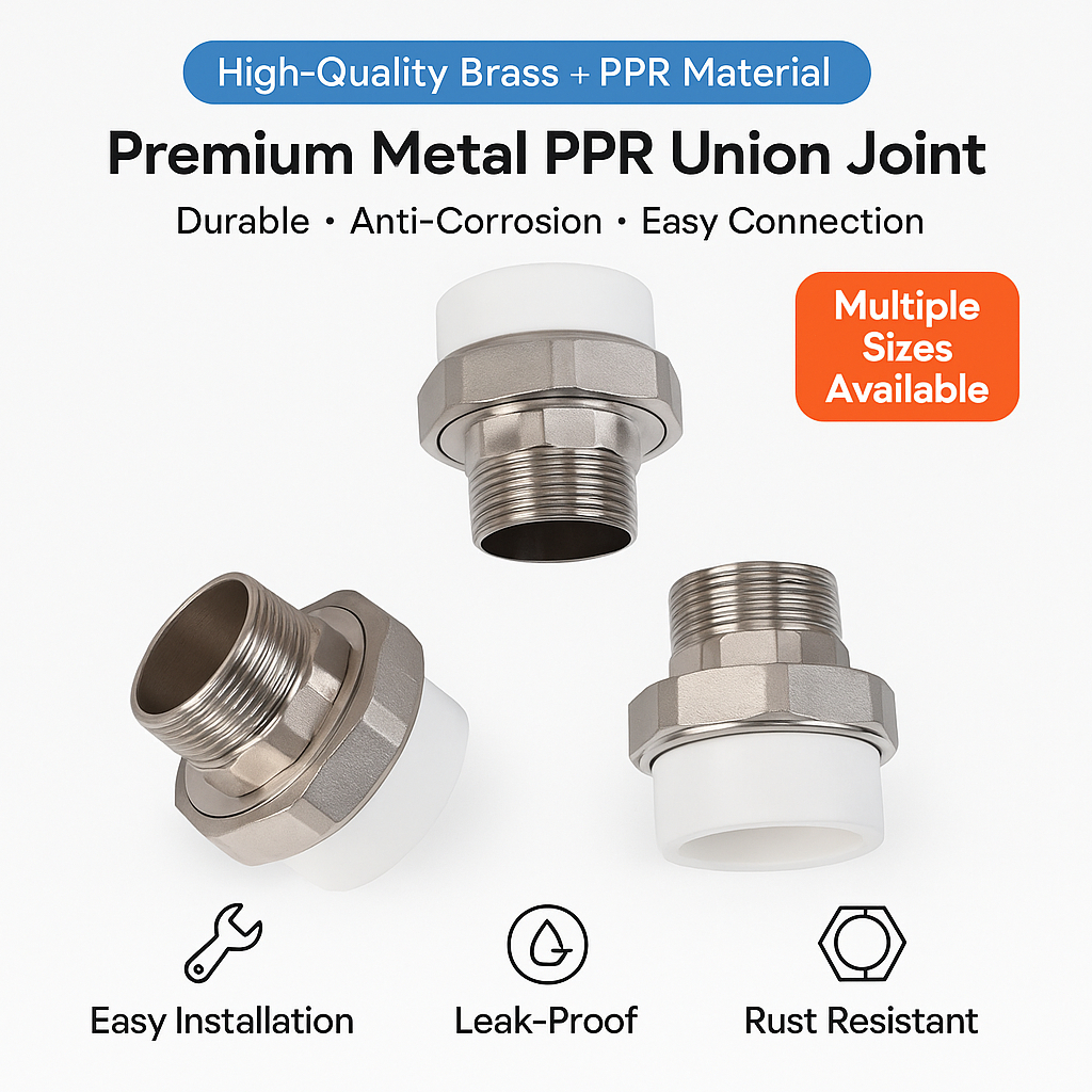 PPR Fittings Pipe Female Union/Male Union 1/2" 3/4" 1" PPR Plumbing ...