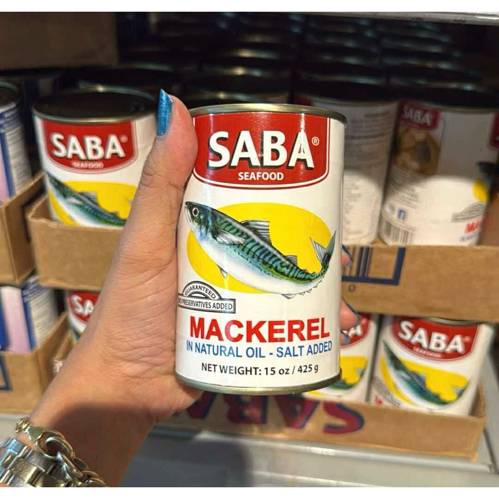 SABA MACKEREL IN NATURAL OIL 425G | Shopee Philippines