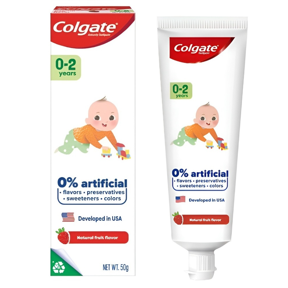 Colgate Toothpaste 0% Artificial 0-2 Years Old 50G | Shopee Philippines