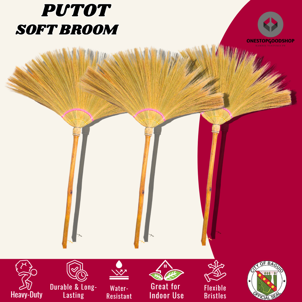 Putot Soft Brooms Walis tambo Makapal at Matibay Broom Sweeper Soft ...