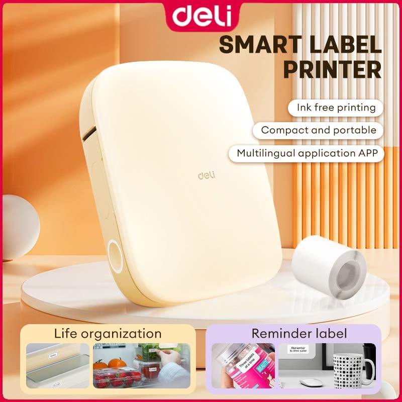 Deli S4 Half-inch Label Printer Home Name Sticker Label Maker Mini ...