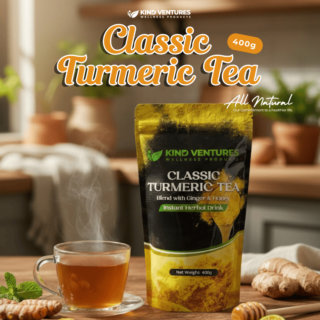 CLASSIC TURMERIC TEA BLEND WITH GINGER AND HONEY INSTANT HERBAL DRINK ...