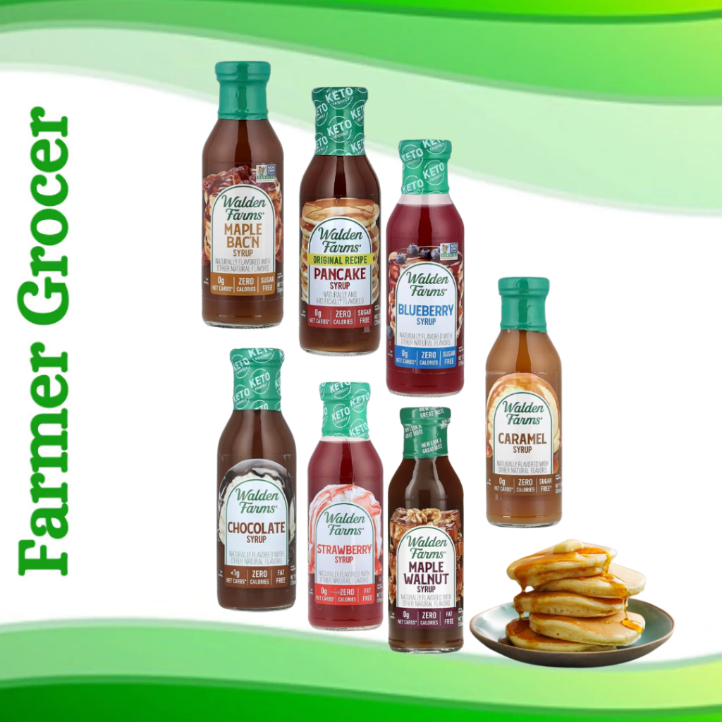 GrocerFarmer | Walden Farms Pancake Maple Walnut, Blueberry, Caramel ...