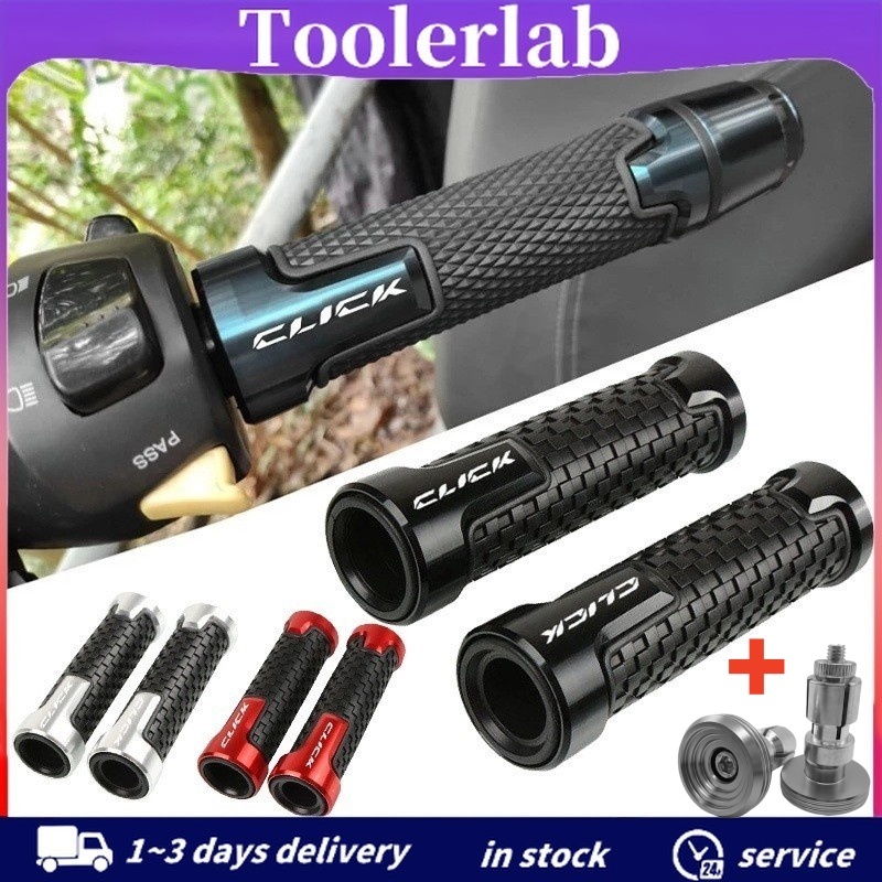 2PCS Motorcycle Handle Grip Rubber for Honda Click Handle Grip ...