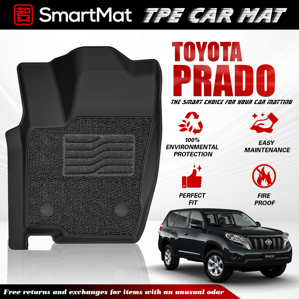 SmartMat Dual Layer Car Mat 2 Rows for Toyota Land Cruiser Prado 2025 ...
