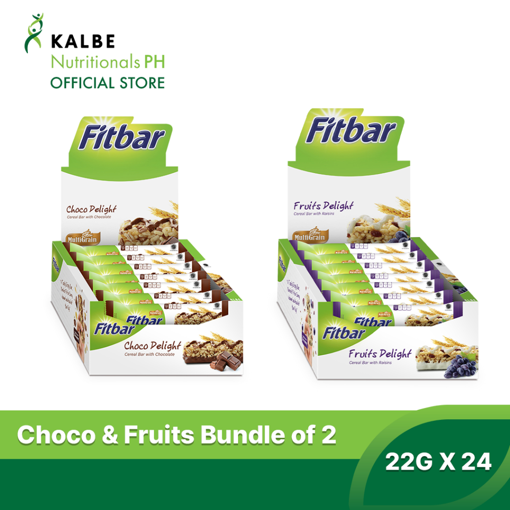 Fitbar Chocolate & Fruits 24x22g (Bundle of 2) – Healthy Snack Bar ...