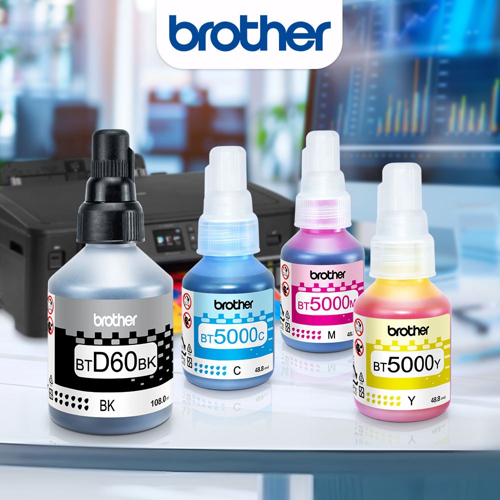 Brother Ink D60 BTD60BK BT5000 Genuine Refill Dye Ink DCP-T710W T420W ...