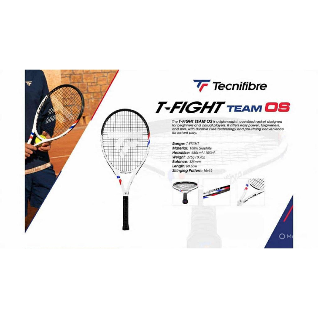 Tf Tfight Team OS 275g Tennis Racket | Shopee Philippines