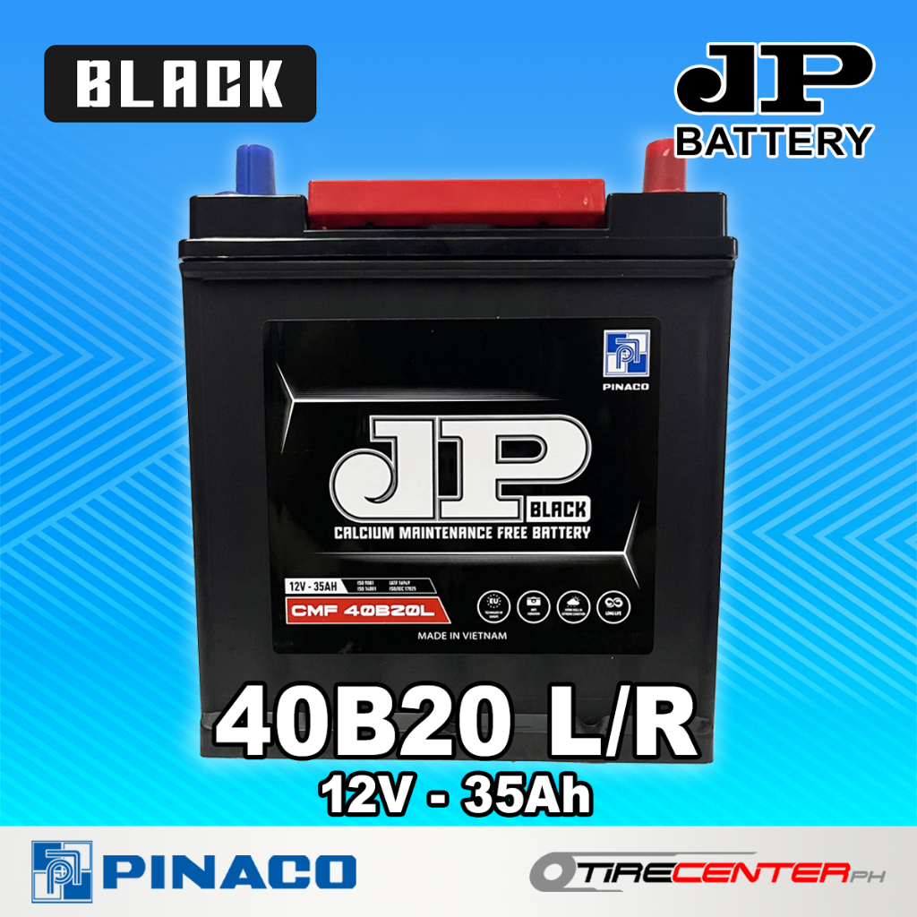 PINACO JP 40B20L / NS40L Maintenance Free Car Black Battery, 12V-35Ah ...