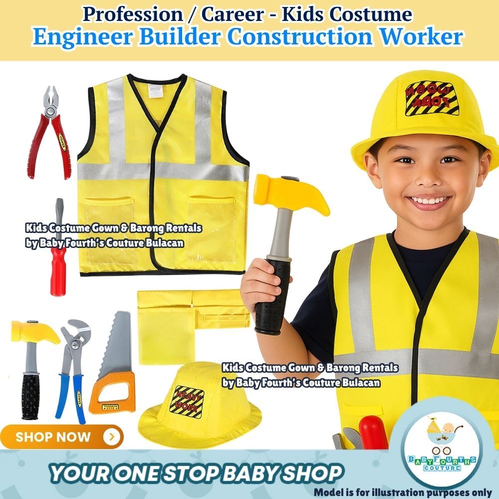 Profession Career Guidance Engineer Builder Construction Costume Outfit ...