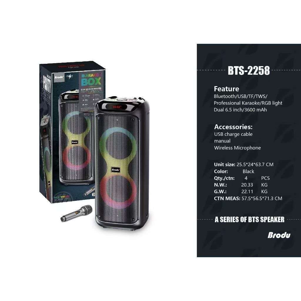 Brodu BTS-2258/BTS-2255/BTS-1992/BTS-2101/KTS-1909 karaoke bluetooth ...