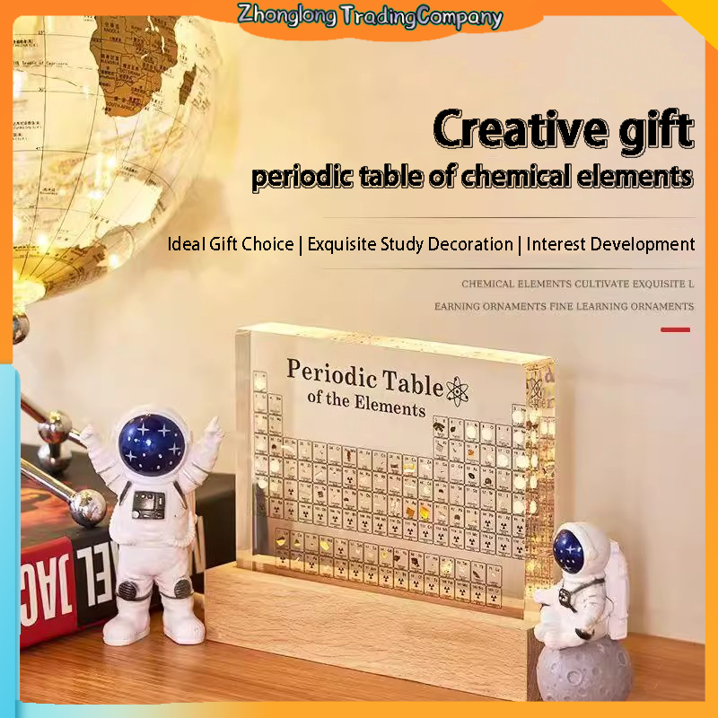The acrylic periodic table displays real elements, making it suitable ...