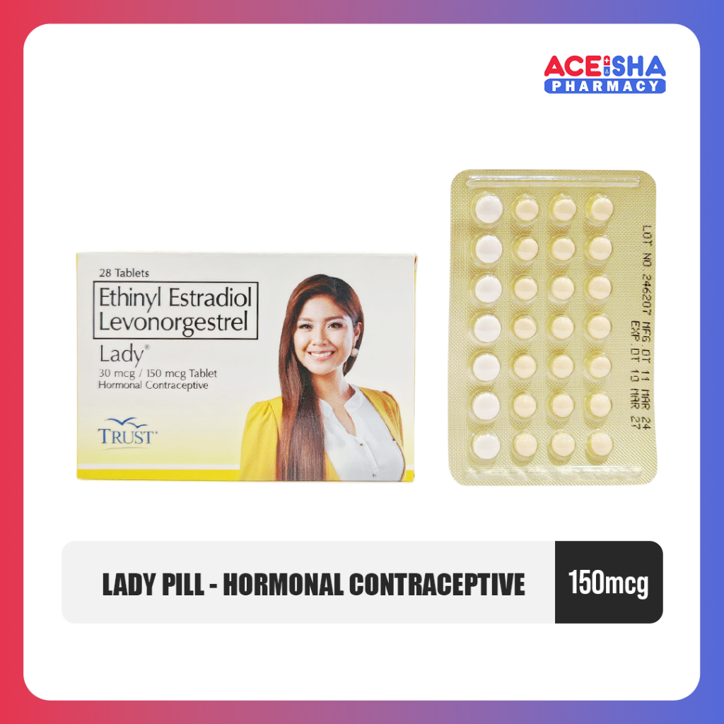 Lady Pills Tablet - Ethinylestradiol For Hormonal Contraceptive 28 ...