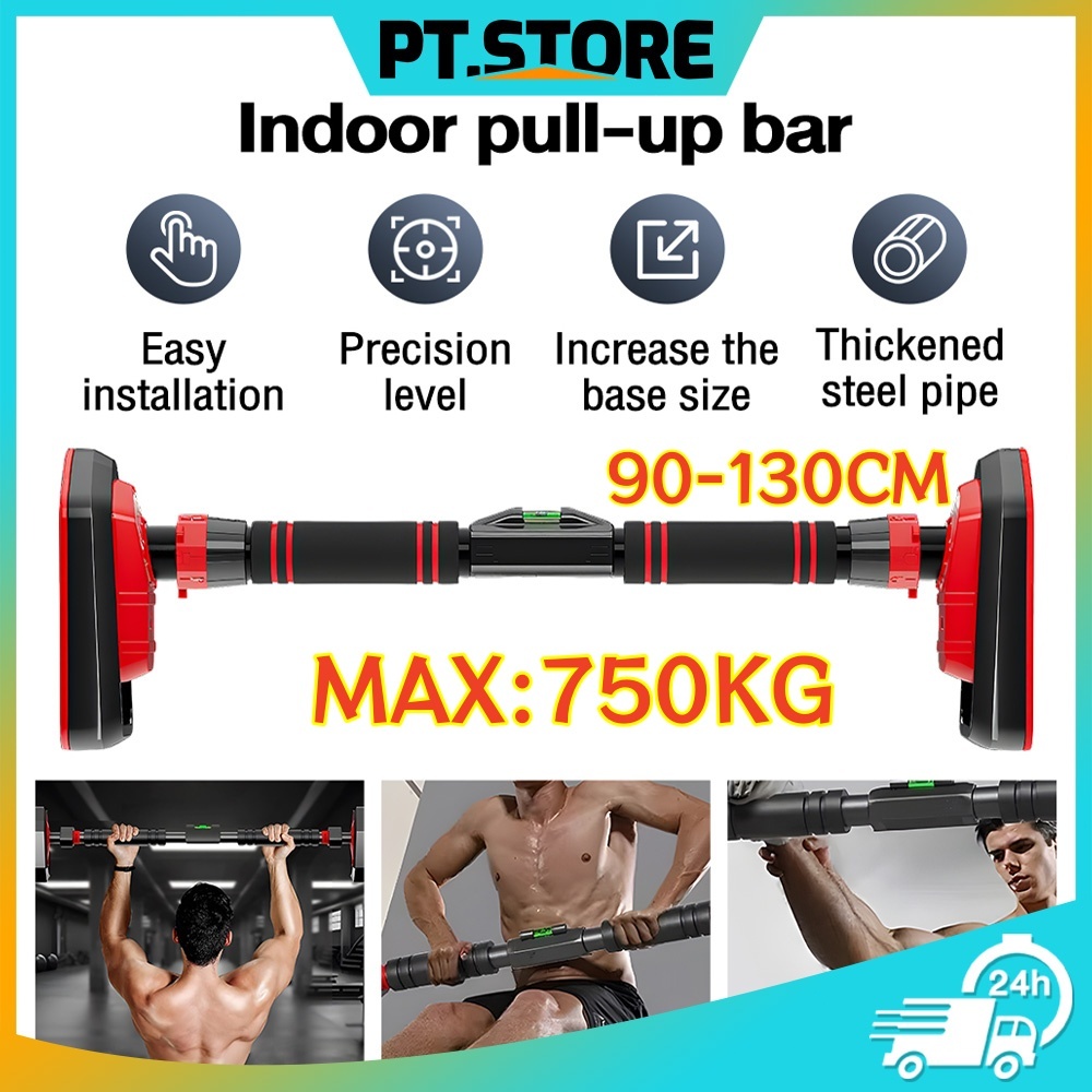 Adjustable Door Pull Up Bar Heavy Steel Muscle Training Equipment Home ...