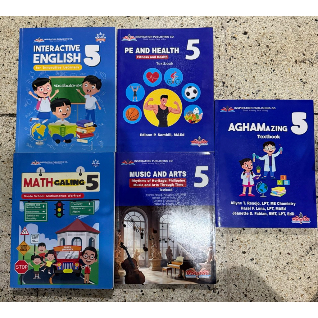 GRADE 5 BOOKS MATATAG CURRICULUM 2024 MATH ENGLISH SCIENCE MUSIC ARTS ...